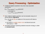 Ppt Database Query Processing And Optimization Fundamentals