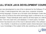 Ppt Java Full Stack Development Thane Powerpoint Presentation Free