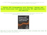 Ppt P D F File Python Gui Programming With Tkinter Design And