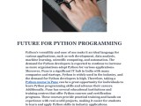 Ppt Future Scope Of Python Courses Powerpoint Presentation Free