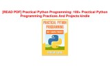 Ppt Read Pdf Practical Python Programming 100 Practical Python