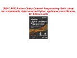 Ppt Read Pdf Python Object Oriented Programming Build Robust And