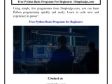Ppt Free Python Basic Programs For Beginners Simplealgo
