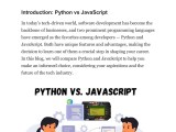 Ppt Python Vs Javascript Making The Right Choice Powerpoint