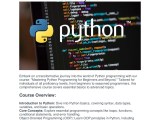 Ppt Python Training Course Mastering Python Programming For