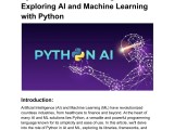 Ppt Python In Artificial Intelligence Exploring Ai And Machine