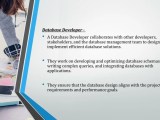 Ppt Database Management Engineer Vs Database Developer Powerpoint