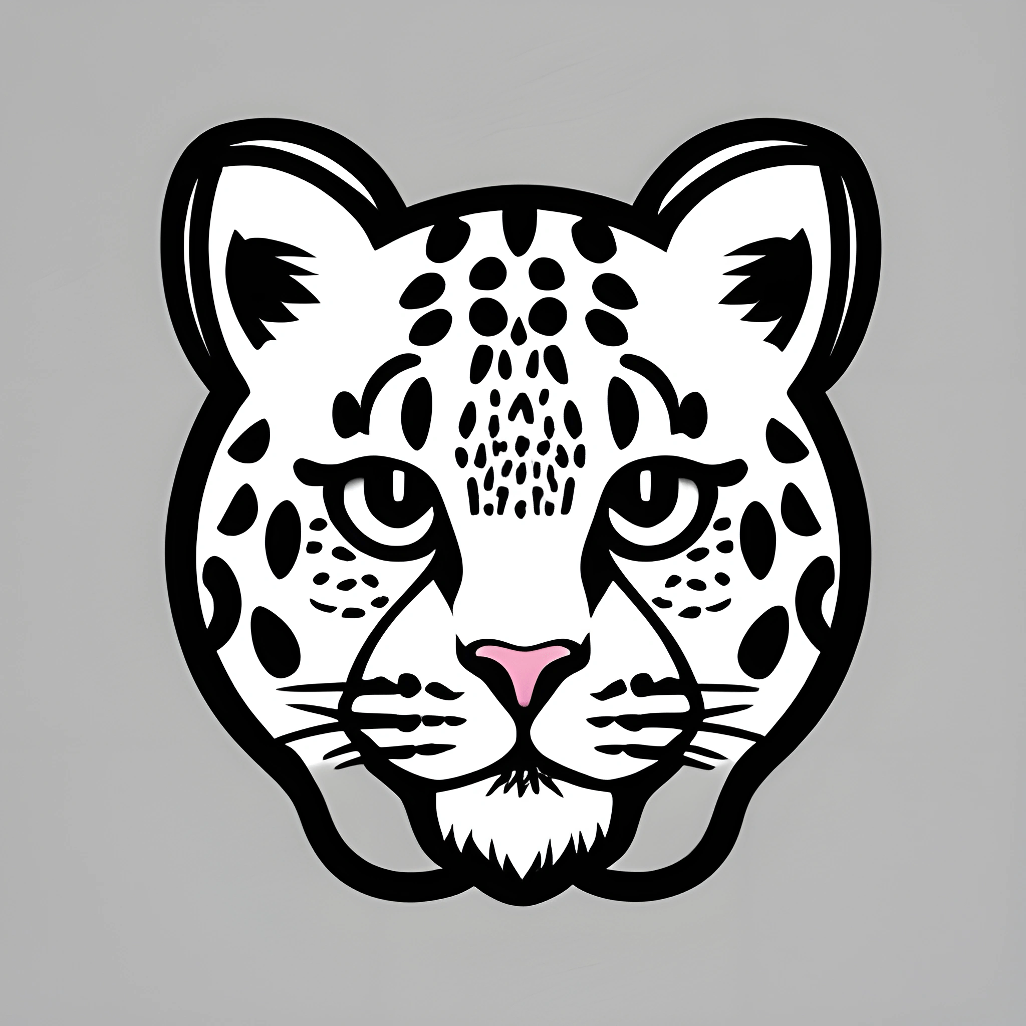 Stylized Snow Leopard Illustration Free Download Ai Scribbles