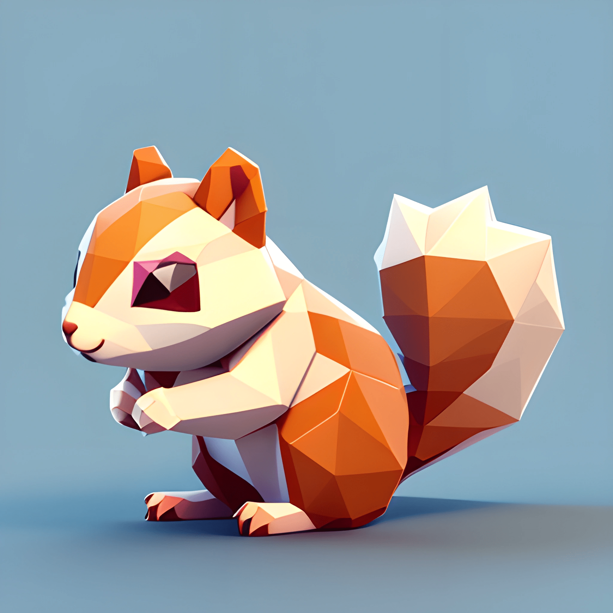 Polygonal Squirrel Art Free Download Ai Scribbles