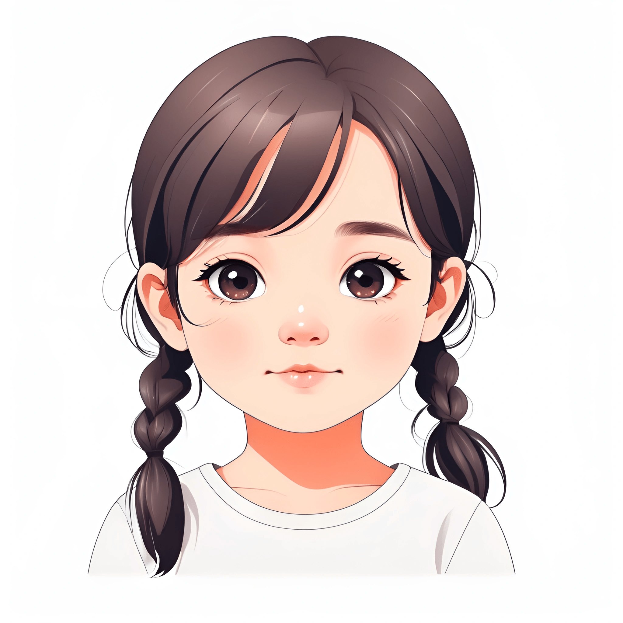 Cute Girl Anime Portrait Free Download Ai Scribbles