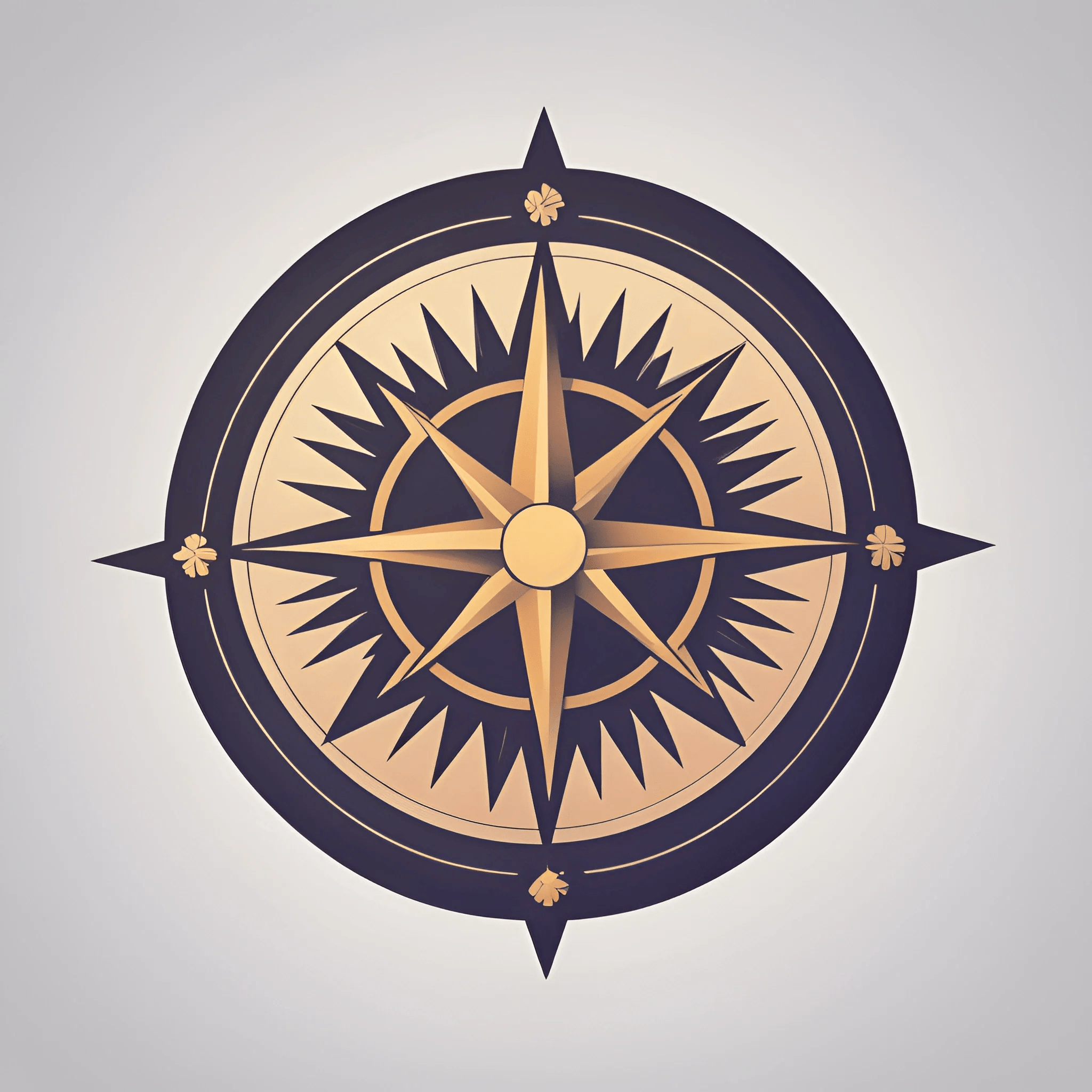 Stylized Compass Design Free Download Ai Scribbles