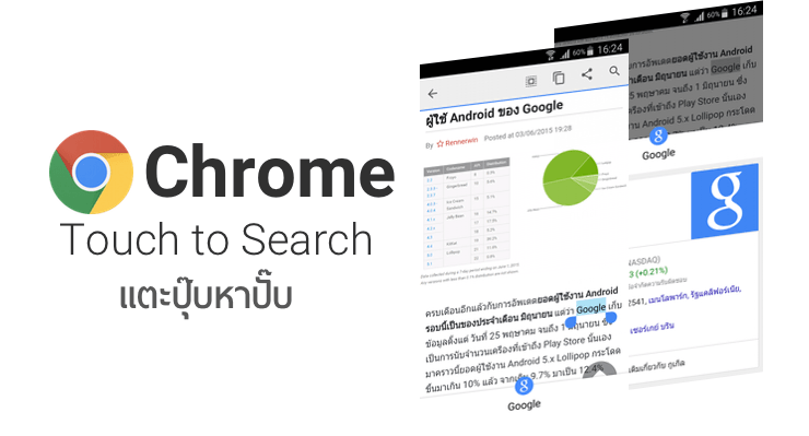 ฟีเจอร์ใหม่บน Chrome แตะปุ๊บหาปั๊บ ค้นหาสะดวกกว่าเดิมเพียบ | techfeedthai