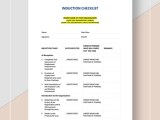9 Induction Checklist Examples To Download