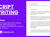 Scriptwriting 22 Examples Format How To Start Pdf