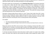 Descriptive Writing Examples