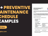 Planned Preventive Maintenance Schedule Excel Infoupdate Org