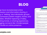 Blog 10 Examples Format How To Start Types Importance