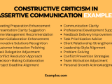 19 Constructive Criticism In Assertive Communication Examples