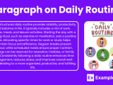 15 Paragraph On Daily Routine Examples