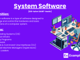 System Software Examples Definition Types Advantages