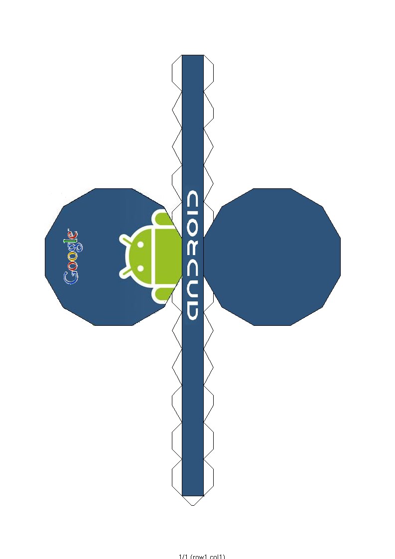 Créer un Android en paper toy, c'est possible