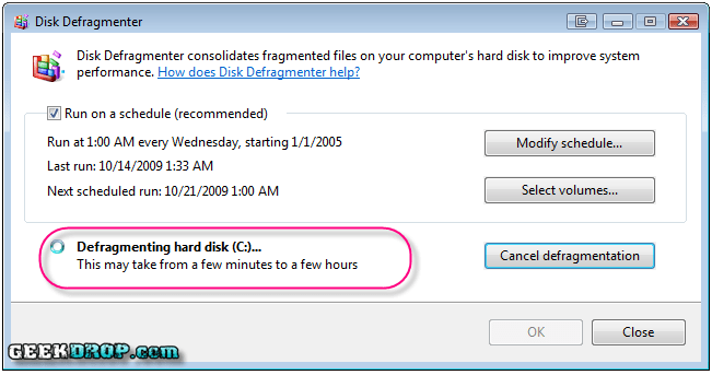 How to defrag in Windows (Vista, Win 7, etc.) - defragmenting