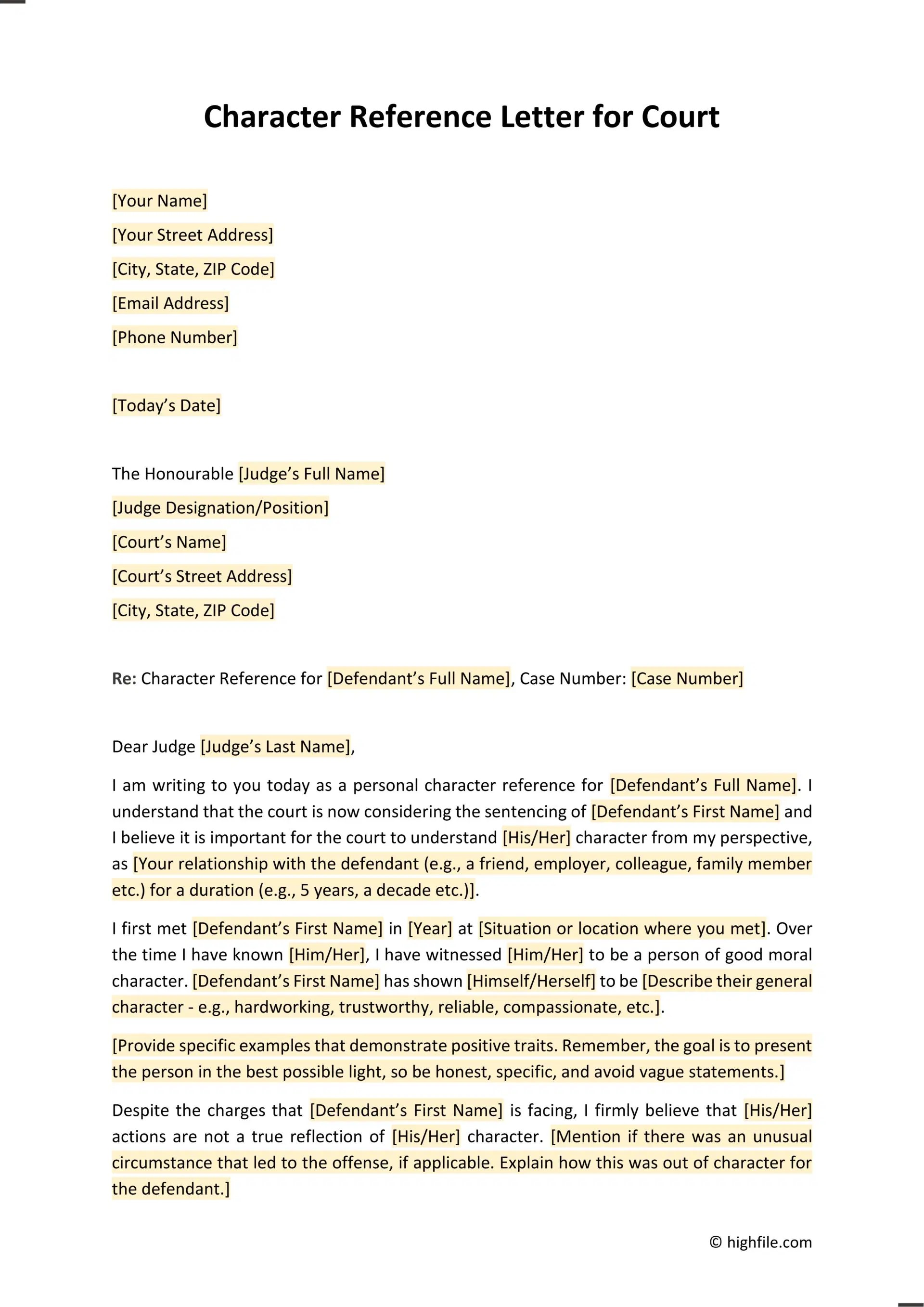 Sample Letter To Judge From Mother For Child Custody