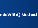 Java String Endswith Method Explained With Examples