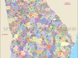 Printable Georgia Zip Code Map