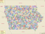 Iowa Zip Code Map Iowa Postal Code