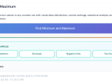 Find Minimum And Maximum Calculator Identify Extremes In Number Sets