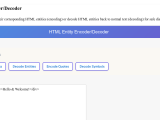 Html Entity Encoder Decoder Convert Special Characters To Html Entities