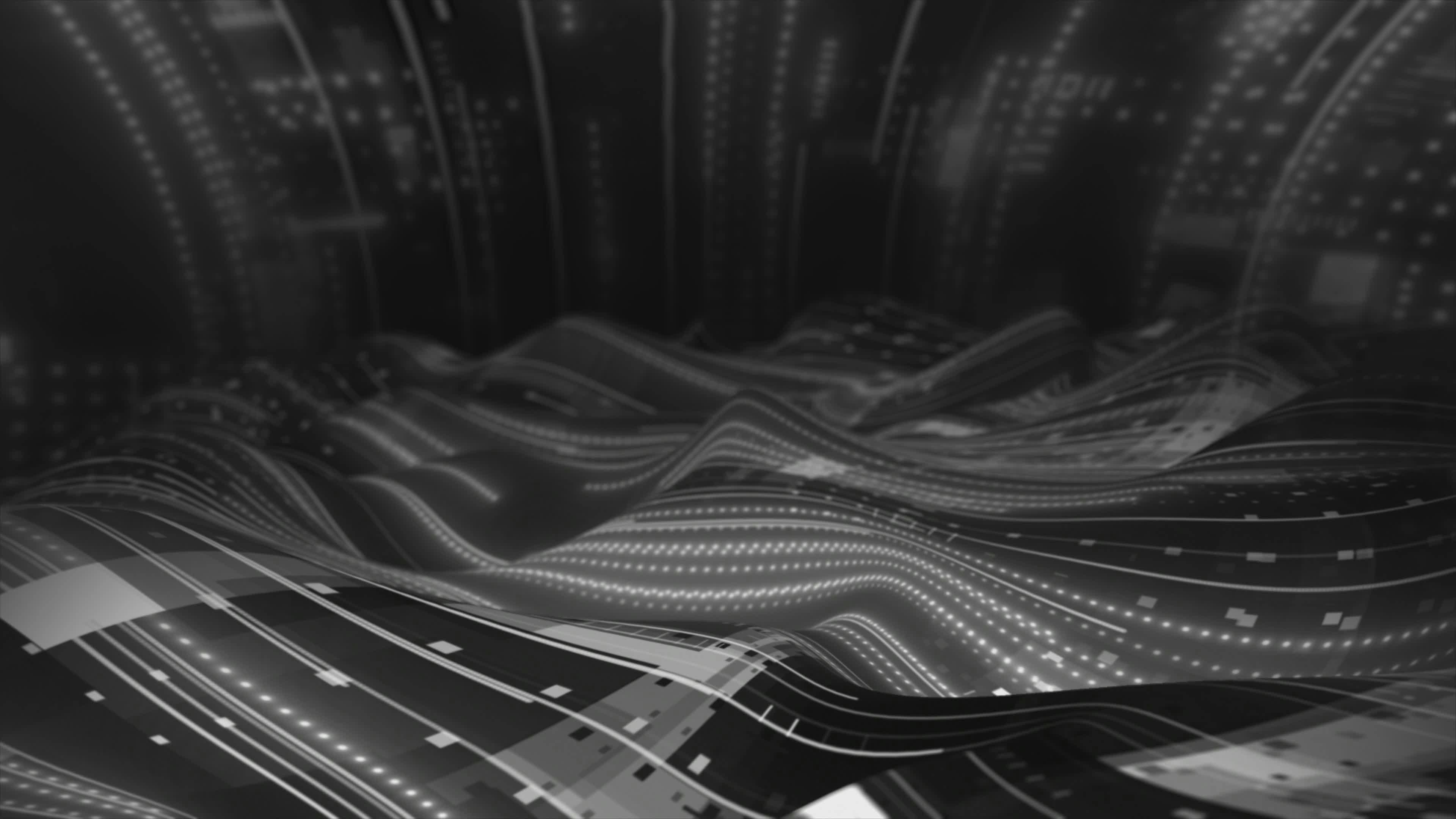 Futuristic Data Stream In Motion Free Stock Video Footage Royalty Free