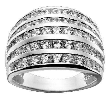 Epiphany Diamonique 5-row Ring | Wikimba