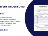 Free 37 Delivery Order Form Samples Pdf Word
