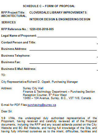 Interior Design Project Proposal Template | Billingsblessingbags.org