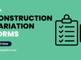 Free 8 Sample Construction Variation Forms In Pdf Ms Word