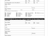 Free 12 Restraining Order Form Samples Pdf Ms Word Google Docs