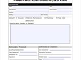 Free 11 Maintenance Work Order Form Samples Pdf Ms Word Google Docs