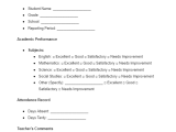 Education Progress Report Students Progress Report