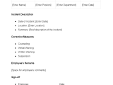 Free 11 Employee Write Up Form Samples Pdf Ms Word Google Docs