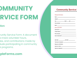 Community Service Form
