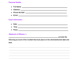 Free 4 Witness Statement Samples Pdf Ms Word Google Docs