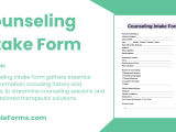 Free 13 Counseling Intake Form Samples Pdf Ms Word Google Docs