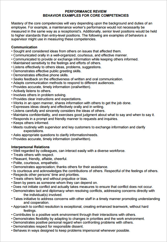 Download Free Employee Performance Evaluation Examples Comments download-free-employee-performance-evaluation-examples-comments