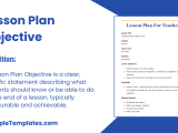 Free 10 Sample Lesson Plan Objective Templates In Word Pdf