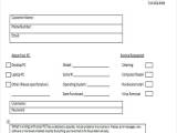 Service Request Form Template Word
