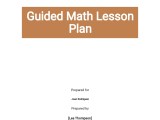 Math Intervention Lesson Plan Template