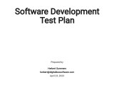 Software Validation Test Plan Template Google Docs Word Apple Pages