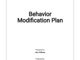 Behavior Modification Treatment Plan Template Google Docs Word